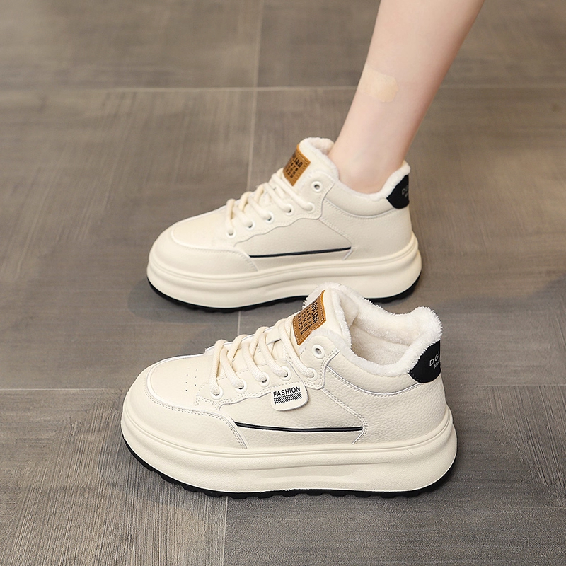 对向女鞋-对向女鞋★A99冬季加绒运动女鞋学生高帮棉鞋雪地靴