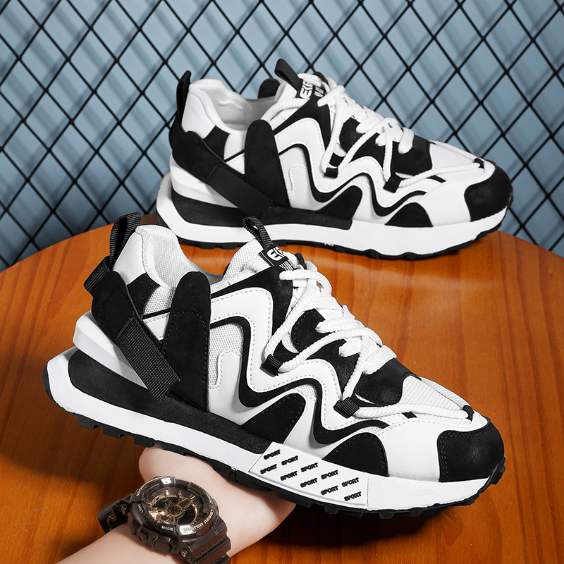 合昌鞋行-合昌夏季潮流韩版百搭网面透气男运动鞋老爹鞋男阿甘鞋子