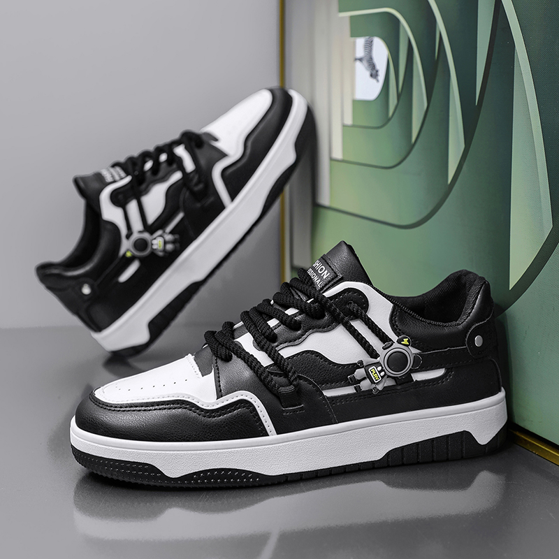 劲迈鞋行-【劲迈8110】秋季新款厚底小白鞋百搭学生板鞋