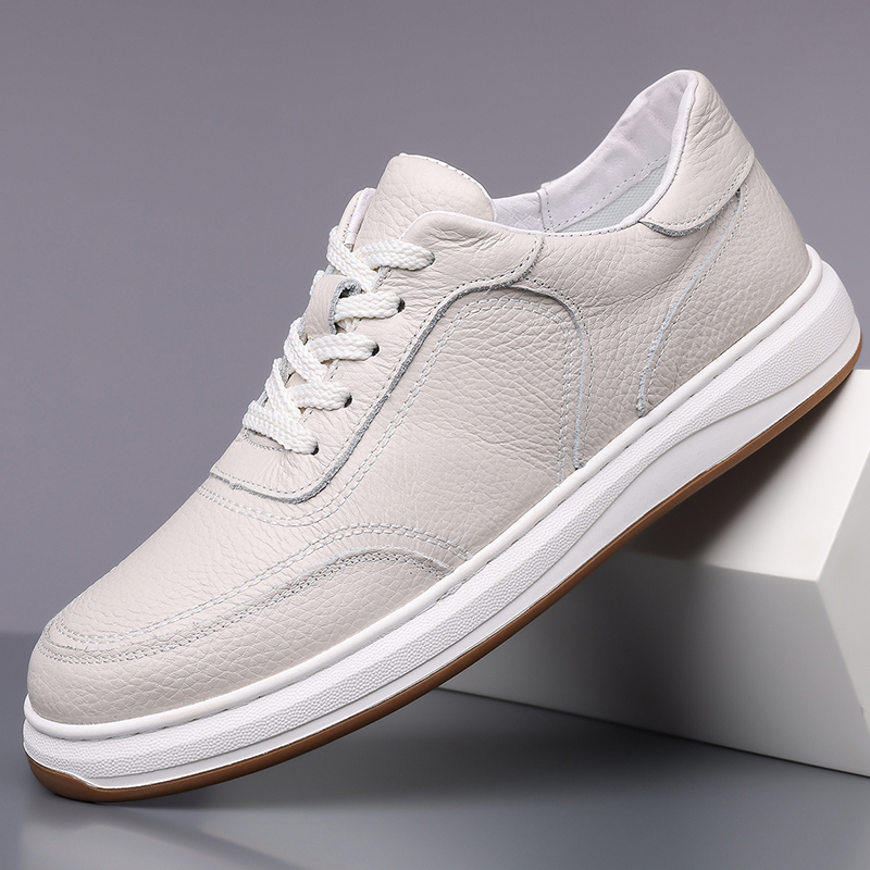 浚泽鞋业- 87211-温州高品质头层牛皮休闲鞋板鞋