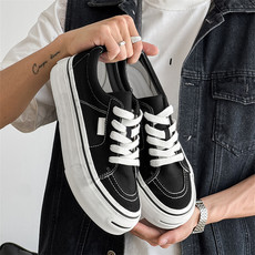 尚东鞋业-【尚东--X309】潮流百搭增高帆布鞋硫化板鞋