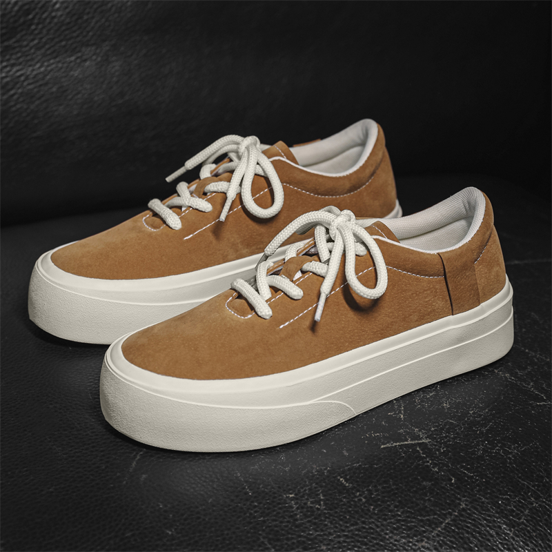 尚东鞋业-【尚东--X316】四季时尚百搭厚底增高小众款硫化鞋滑板